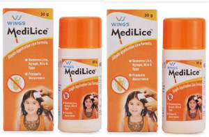 Wings Medilice Anti Lice Cream Wash Single Application Lice Formula ...
