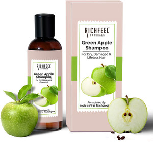 RICHFEEL Green Apple Shampoo For Dry & Damaged Hair | Anti Dandruff ...