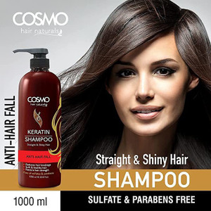 COSMO Keratin Shampoo For Straight & Shiny Hair/Hair Shampoo 1000ml ...