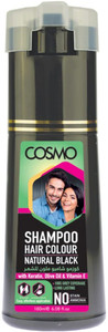 COSMO Hair Colour Natural & Healthy Black Shampoo, For Unisex - Price ...