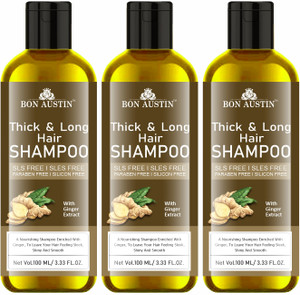 Bon Austin Thick & Long Hair Shampoo with Ginger Extract To Get Shiny ...