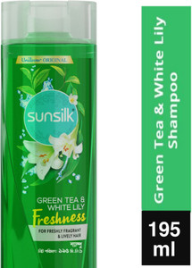 SUNSILK Green tea & white lily shampoo ^* 195ml - Price in India, Buy ...