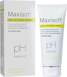 Maxisoft Herbal Anti Dandruff Shampoo | With Amla & Tea Tree Oil (100 ...