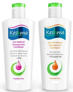 KESHMA SHAMPOO WITH CONDITIONER ANTI-DANDRUFF - ANTI-HAIR FALL(PACK OF ...