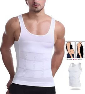 Olsic Premium Compression Tank Top Slimming Body Shaper Vest Tummy ...