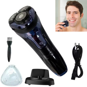 KEE-MI Professional Rechargeable Triple 3 Blades pop up Sidebruns beard ...