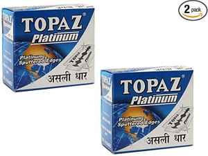 TOPAZ Platinum Blades (5 Packs of 10 Blades Each, Total 100 Blades ...