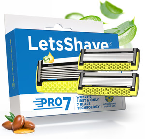 LetsShave Pro 7 Max Razor Cartridges For Men | World's First & Only 7 ...