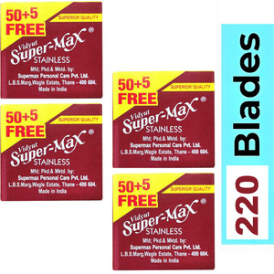 Supermax Vidyut Stainless Blade 220 pcs - Price in India, Buy Supermax ...
