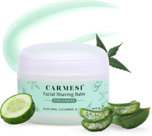 Carmesi Pre-Shave Facial Shaving Balm for Women, 50g | Shaving Balm for ...