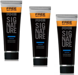 AXE Denim Lather Shaving Cream, 60 grams Pack of 3 Price in India - Buy ...