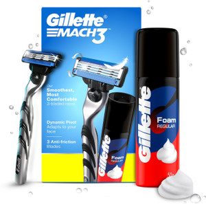 Gillette Mach 3 Savings Pack: Buy Shaving Razor, Get Classic Pre Shave ...