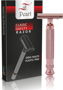 Pearl Shaving Shaving Double Edge Safety Razor L-55 ( Blush Wine), Men ...