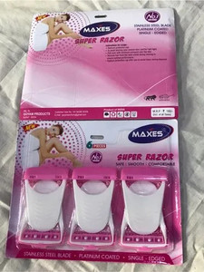 MAXES Shave Body Stainless Steel Disposable Razor (pack of 6), Men ...