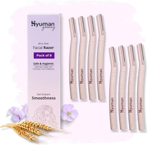 Hyuman Eyebrow & Facial Razor for Women| Chin, Upperlip, Sideburns ...