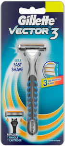Gillette Vector 3 Shaving Razor, Men - Price in India, Buy Gillette ...