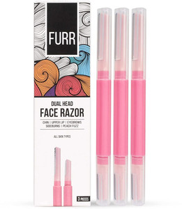 FURR by peesafe Face & Eyebrow Razor for Women with Dual Head - 3N ...