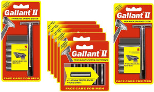 Gallant II Shaving Razor Seto of 2 & Shaving Cartridges Set of 5, Men ...