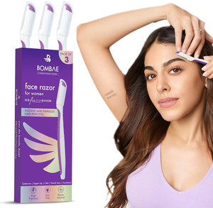 Bombae Reusable Face Razor for Women Facial Hair | Upper Lip, Eyebrow ...