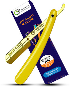 Organim care products Brass Barber Shop Razor For Saloon Parlor Home ...