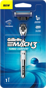 Gillette Mach 3 Turbo Comfort Razor, Men - Price in India, Buy Gillette ...