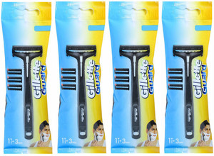 Gillette GUARD 4 Shaving Razor with 16 Cartridge For Smooth Shave, Men ...