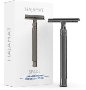Hajamat Spade Double Edge Safety Razor| Stainless Steel 304 | Gunmetal ...