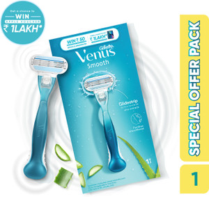 Gillette Venus Smooth Hair Removal Razor for Women with Aloe Vera ...