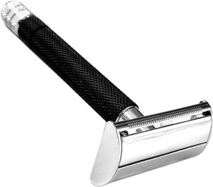 UBRONIK Premium Long Handle Razor with Butterfly Open & Double Edge ...