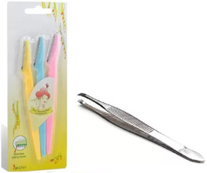 Red Ballons Eyebrow & Facial Razor for Women|Reusable|Chin, Upperlip ...