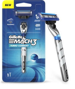 Gillette Mach3 Turbo Razor for men with Flexball Technology - Price in ...