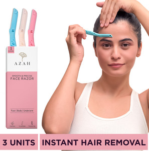AZAH Reusable Face Razor For Women Facial Hair | Eyebrows, Upper Lip ...