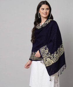MORKEL Wool Embroidered Women Shawl - Buy MORKEL Wool Embroidered Women ...