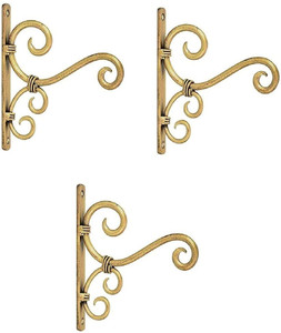 Crafties Art Golden Antique Wall Bracket for Bird Feeders & Houses ...