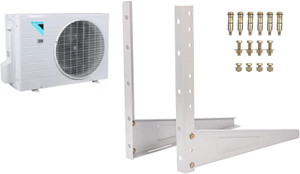 VKMS Wall Mounted Heavy Duty Universal Metal AC Outdoor Unit Stand 45 ...