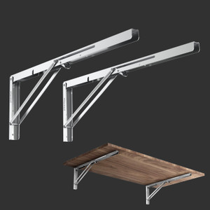 Plantex Foldable Bracket/Shelf Bracket/Wall Angle Brackets/24 inch ...