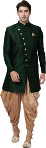 Desi Mantra GVVVB-08-36 Self Design Sherwani Price in India - Buy Desi ...