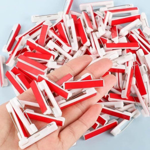 MOREL 40 Pieces Bar Office Safety Pins for ID Badge Crafting (White ...