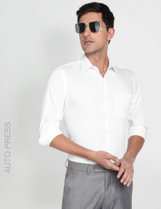 ARROW Men Solid Casual White Shirt - Buy ARROW Men Solid Casual White ...