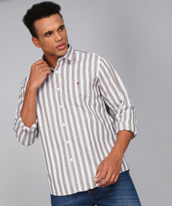 Louis Philippe Sport Men Striped Casual Multicolor Shirt - Buy Louis ...