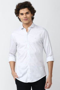 PETER ENGLAND Men Solid Casual White Shirt - Buy PETER ENGLAND Men ...