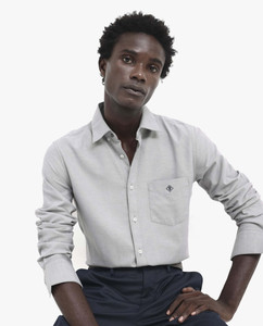 RARE RABBIT Men Solid Casual Grey Shirt - Buy RARE RABBIT Men Solid ...