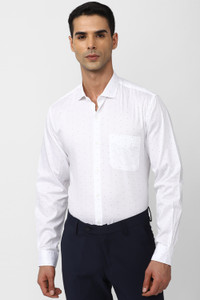 PETER ENGLAND Men Printed Formal White Shirt - Buy PETER ENGLAND Men ...
