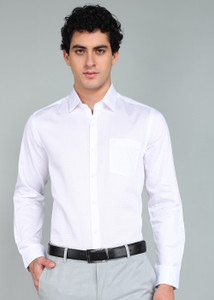 ARROW Men Self Design Formal White Shirt - Buy ARROW Men Self Design ...