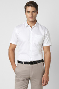PETER ENGLAND Men Solid Formal White Shirt - Buy PETER ENGLAND Men ...