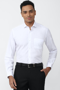 PETER ENGLAND Men Solid Formal White Shirt - Buy PETER ENGLAND Men ...
