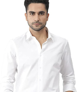 gfyu Men Solid Formal White Shirt - Buy gfyu Men Solid Formal White ...