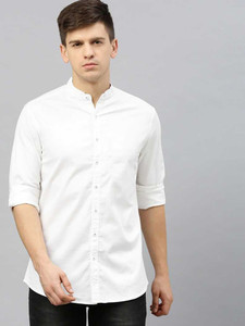 PROTOCOL Men Solid Casual White Shirt - Buy PROTOCOL Men Solid Casual ...