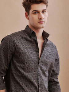 Jai Textiles Men Checkered Casual Brown Shirt - Buy Jai Textiles Men ...