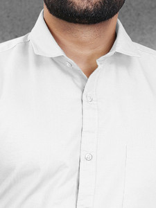 VeBNoR Men Solid Formal White Shirt - Buy VeBNoR Men Solid Formal White ...